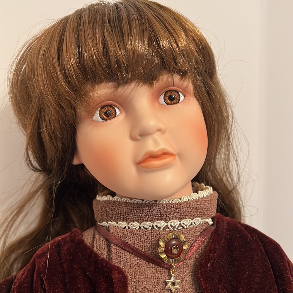 Vintage Molly Porcelain Doll 21” - Gem
